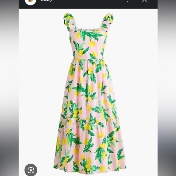 J. Crew Factory | Dresses | J Crew Factory Pink Lemon Dress Ruffle ...